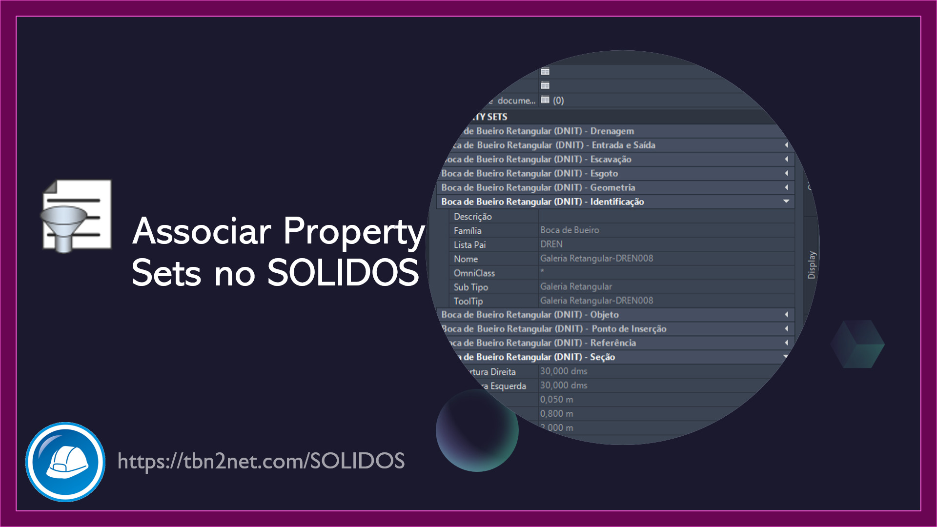 Adicionar Property Set ao SOLIDOS – TBN2NET