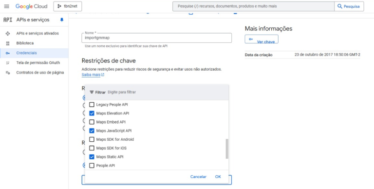 Como obter uma Chave de API do Google Maps – TBN2NET