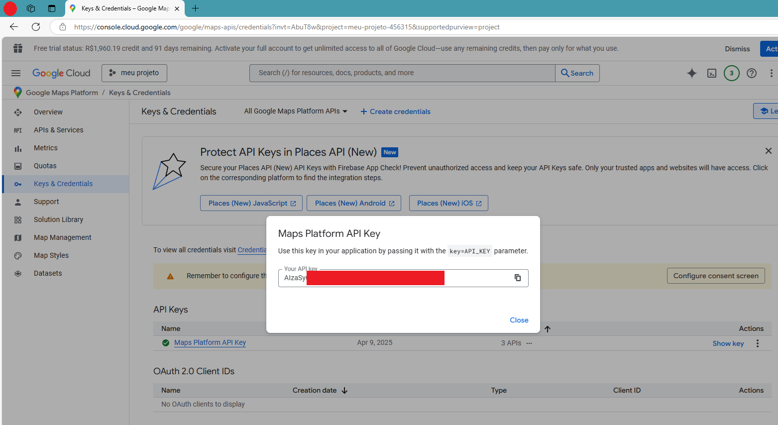 Como obter uma Chave de API do Google Maps – TBN2NET