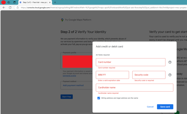 Como obter uma Chave de API do Google Maps – TBN2NET