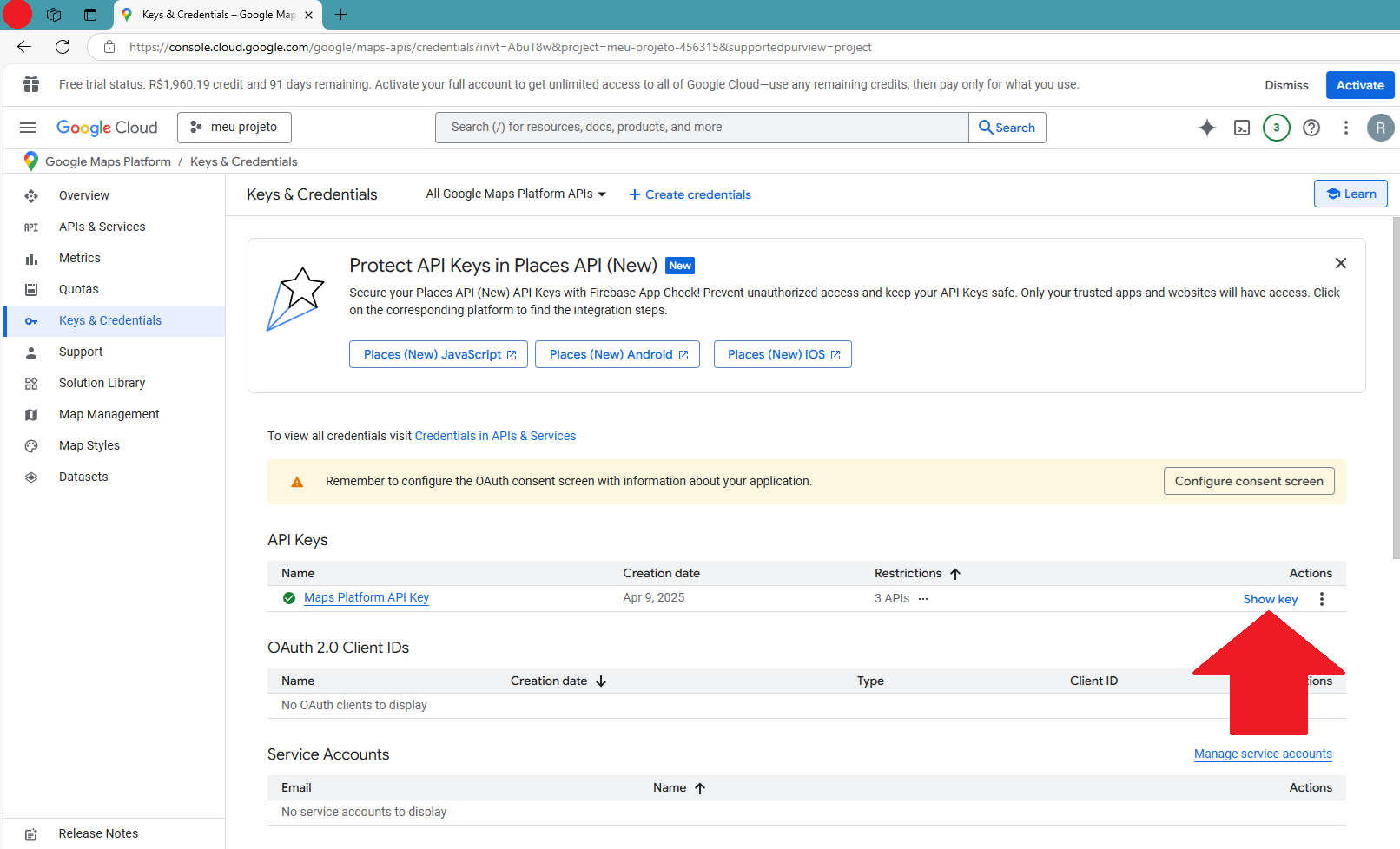 Como obter uma Chave de API do Google Maps – TBN2NET